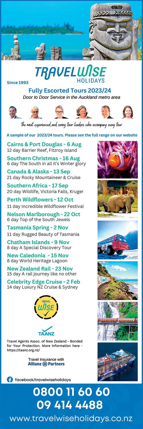 High quality tours from the Travelwise Holidays family - Grey Power