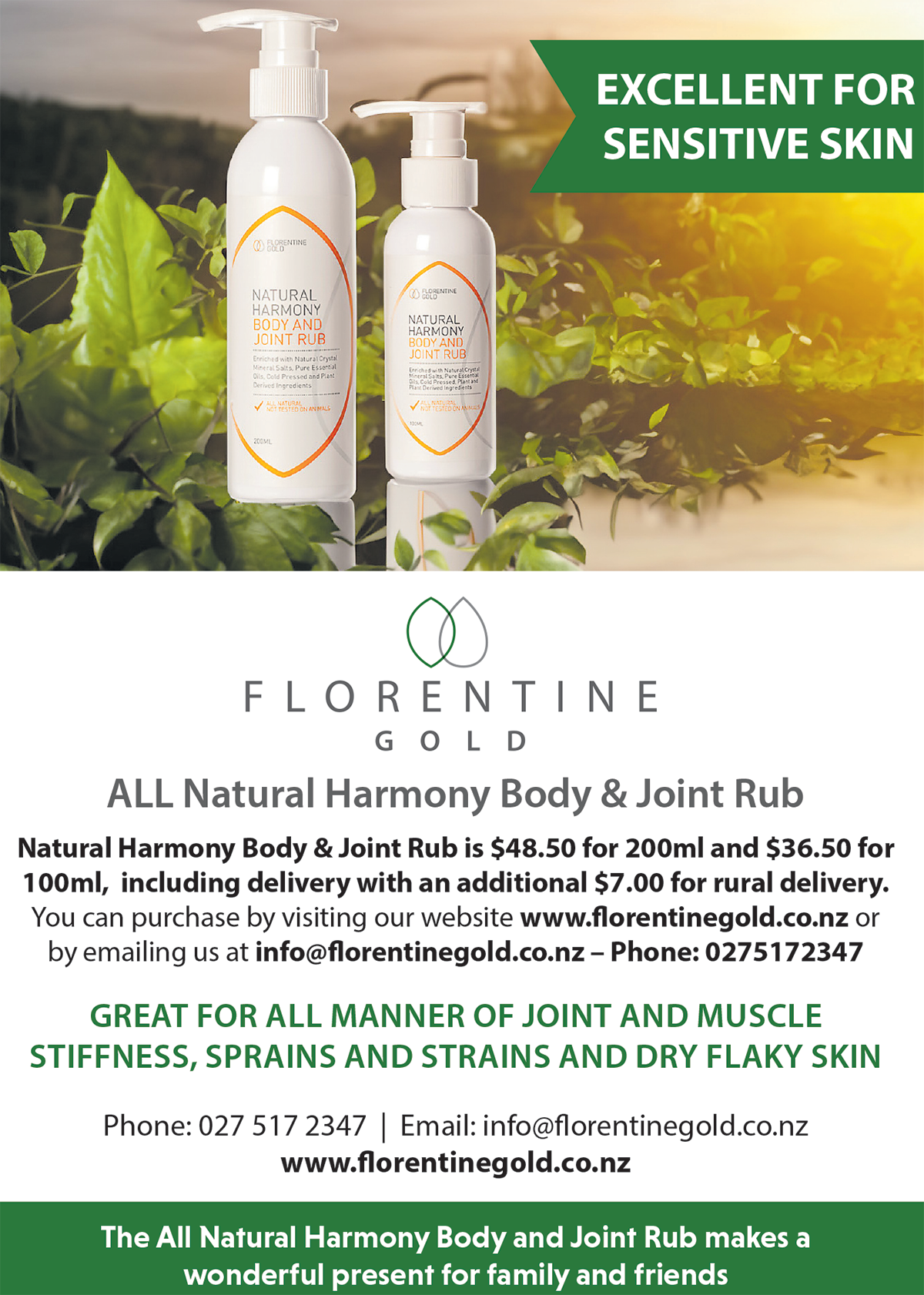 FLORENTINE GOLD Naturally good for your body - Grey Power