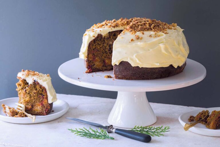 Un-Christmas Cake with toffee nut crunch - Grey Power